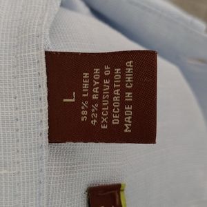 Cubavera | Shirts | Mens Cubavera Short Sleeve Linen Blend Shirtlight ...